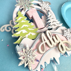 Winter Wonderland Cake Topper Winter Time Snow Cake Topper Christmas ...