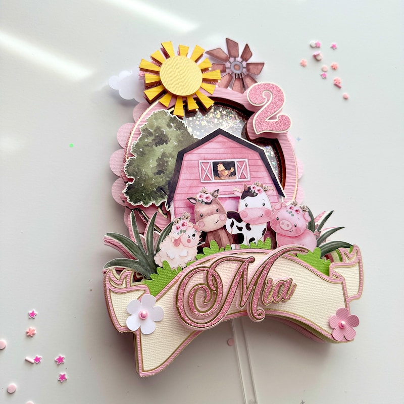 Pink Farm Birthday - Etsy