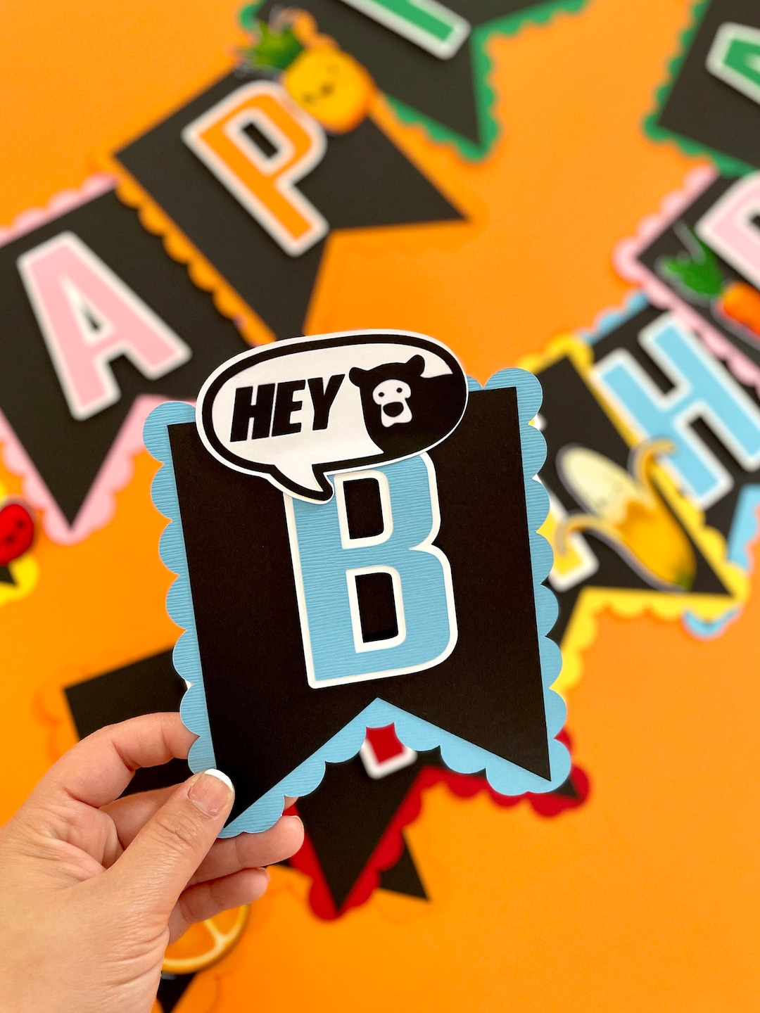 Hey Bear Sensory Birthday Banner, Hey Bear Sensory Party Decorations - Etsy