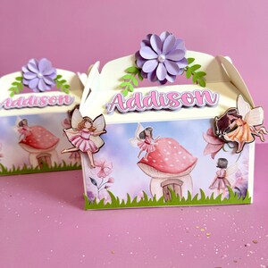 Fairy Favor Boxes Fairy First Birthday Decorations Fairy Party Favor ...