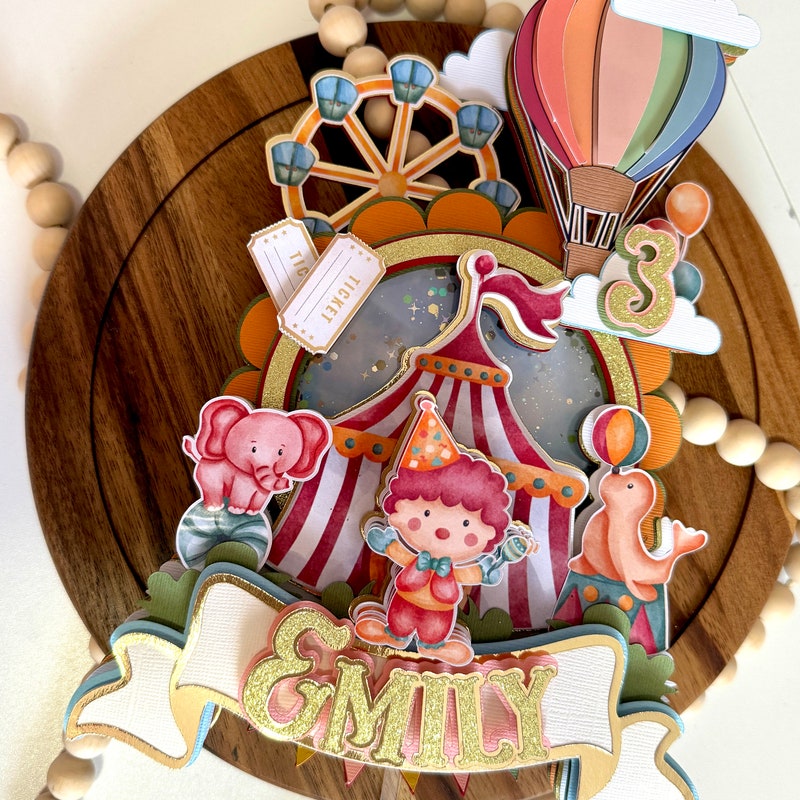 Circus Cake Topper - Etsy
