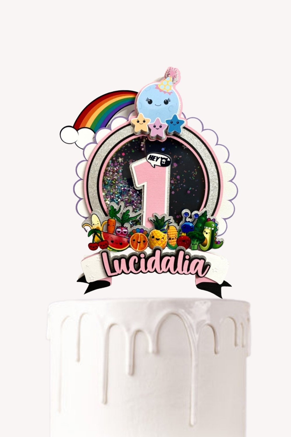 Hey Bear Sensory Pastel Colors Cake Topper Hey Bear Sensory - Etsy