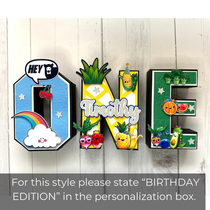 Hey Bear Sensory ONE 3D Letters Hey Bear Birthday 3D Letters - Etsy