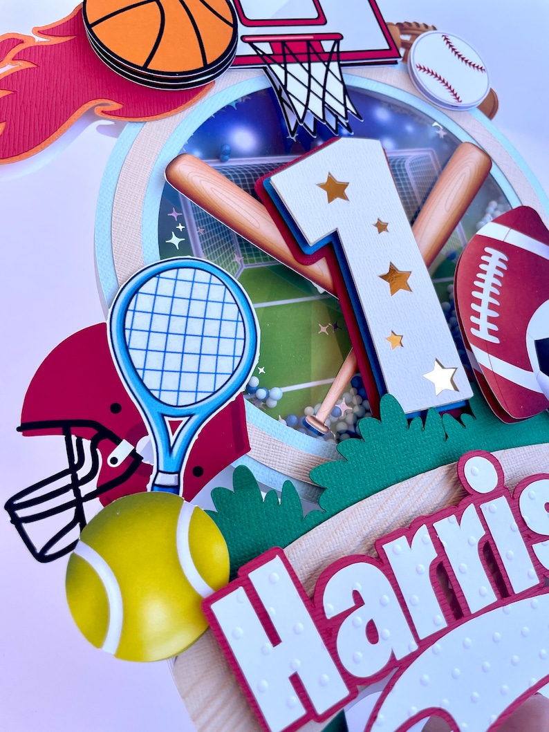 Sports Cake Topper Sports Birthday Party Decorations - Etsy