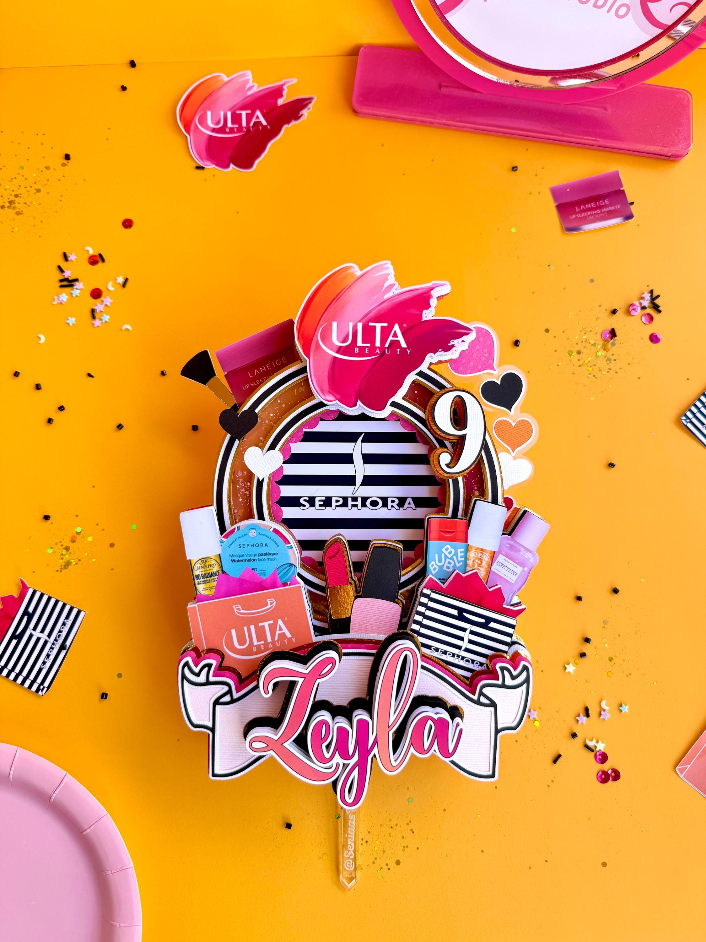 Make up Inspired Cake Topper - Etsy