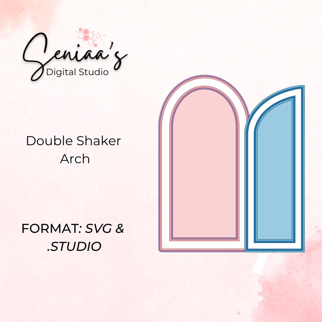 Double Arch Shaker SVG Template, Craft Foam Shaker Template - Etsy