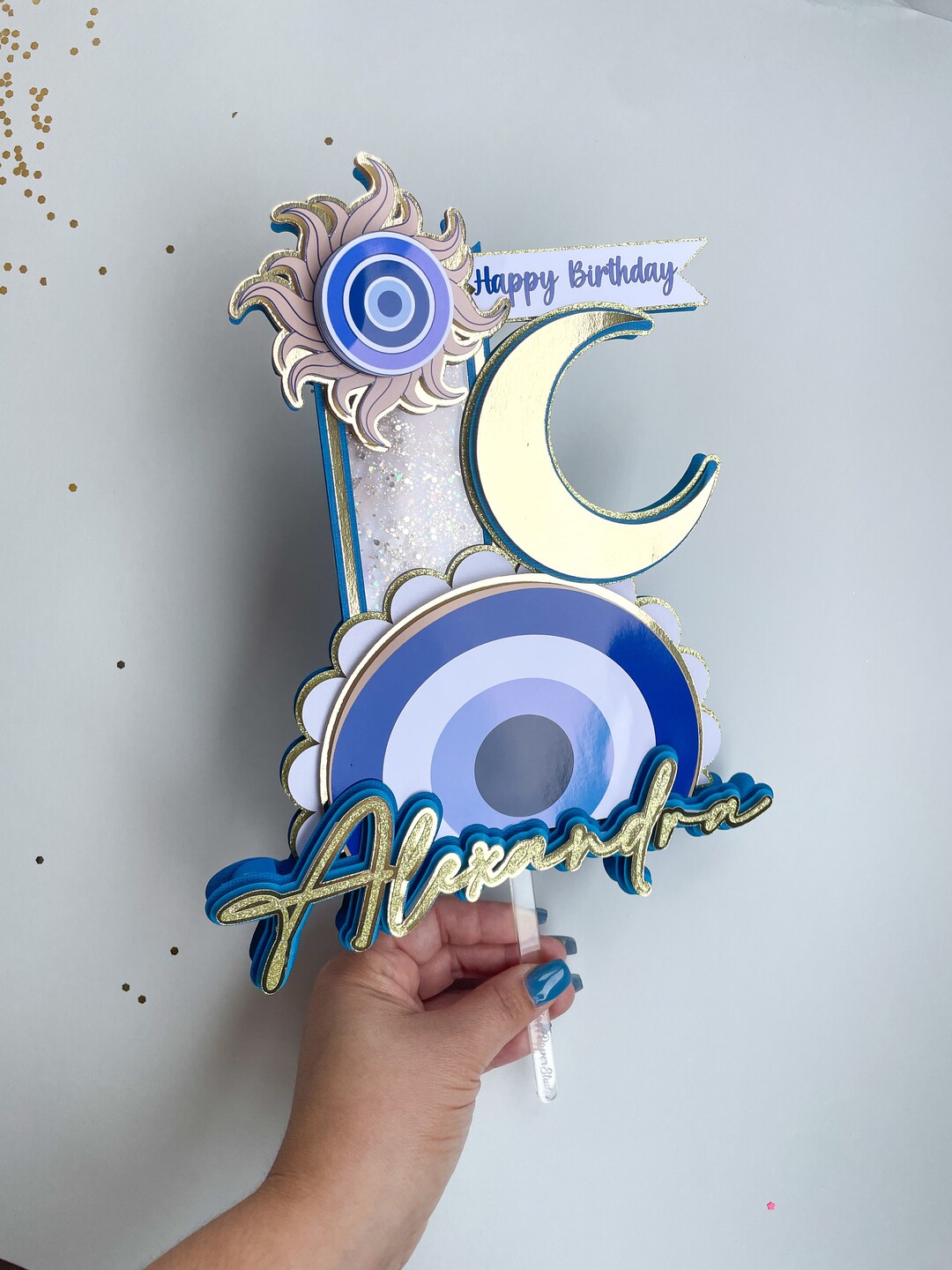 Evil Eye Cake Topper, Mal De Ojo Cake Topper - Etsy
