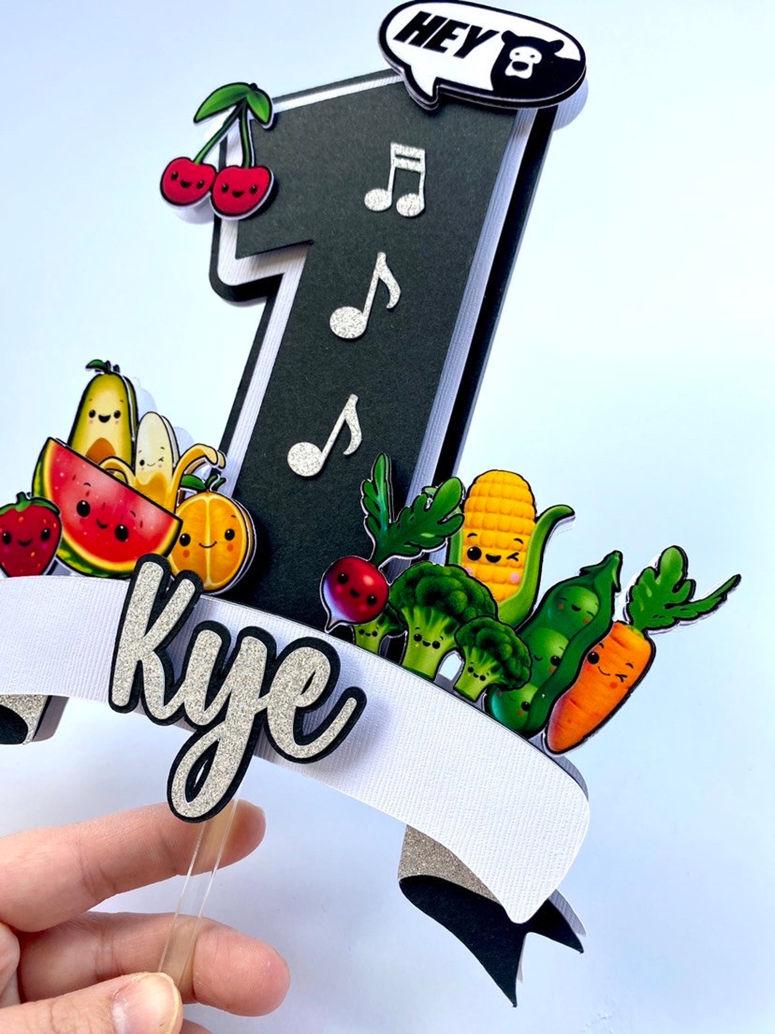 Hey Bear Sensory Number Cake Topper Hey Bear Sensory Party - Etsy