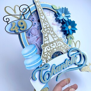Paris Themed Cake Topper, Paris Theme Birthday Party, Paris Party ...