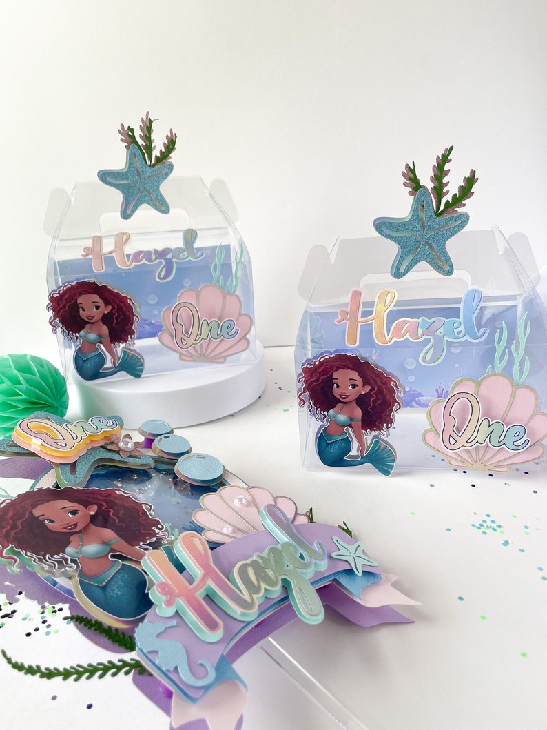 Baby Mermaid Light up Cake Topper Mermaid Cake Topper Mermaid Birthday ...