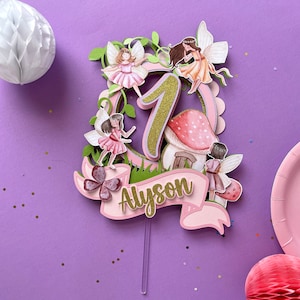 Fairy Cake Topper, Fairy Birthday Party, Fairy First Birthday, Fairy ...