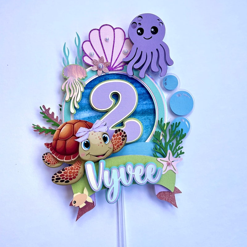 Turtle Cake Topper - Etsy