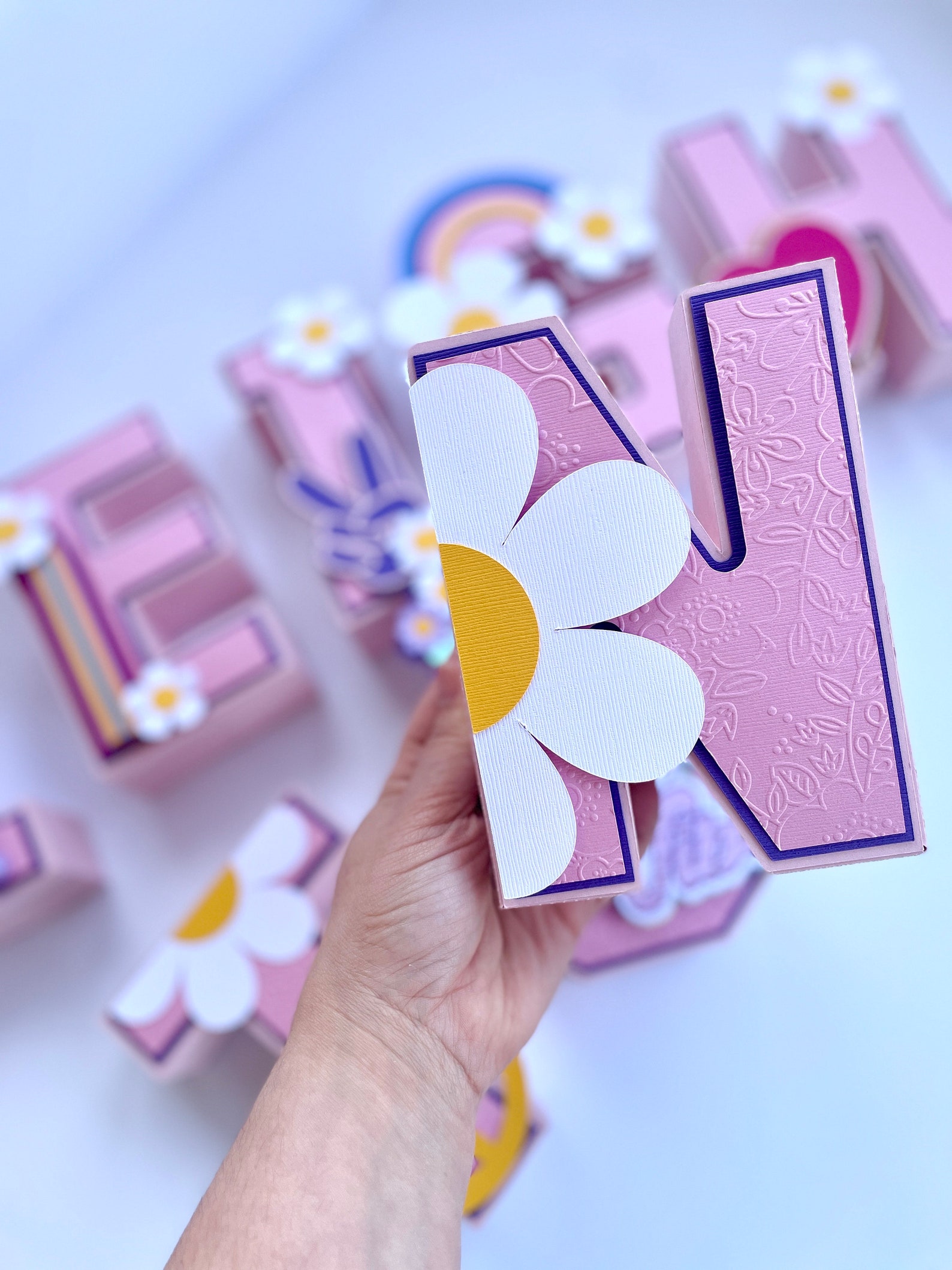 Groovy 3D Letters, Five is a Vibe 3D Letters, Party Packages - Etsy