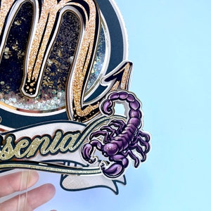 Scorpio Cake Topper Zodiac Cake Topper Zodiac Party - Etsy