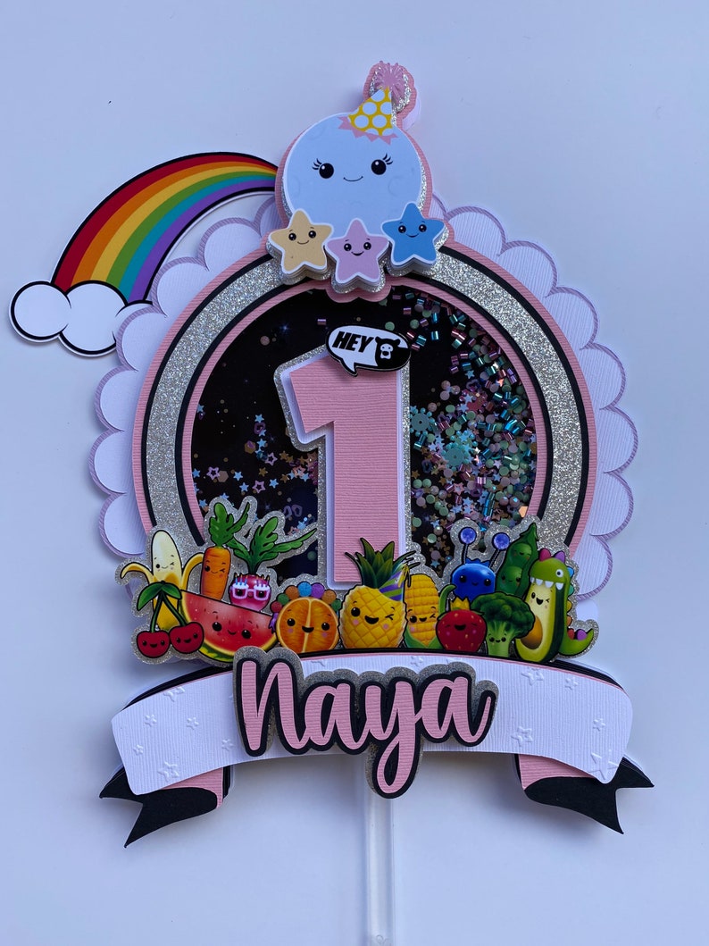 Hey Bear Sensory Pastel Colors Cake Topper Hey Bear Sensory - Etsy