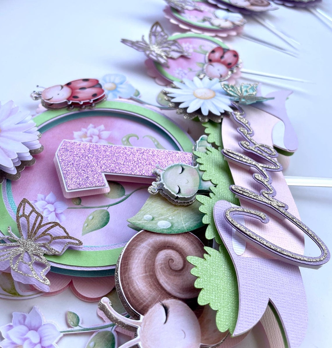 Enchanted Garden Cake Topper Enchanted Garden Party - Etsy