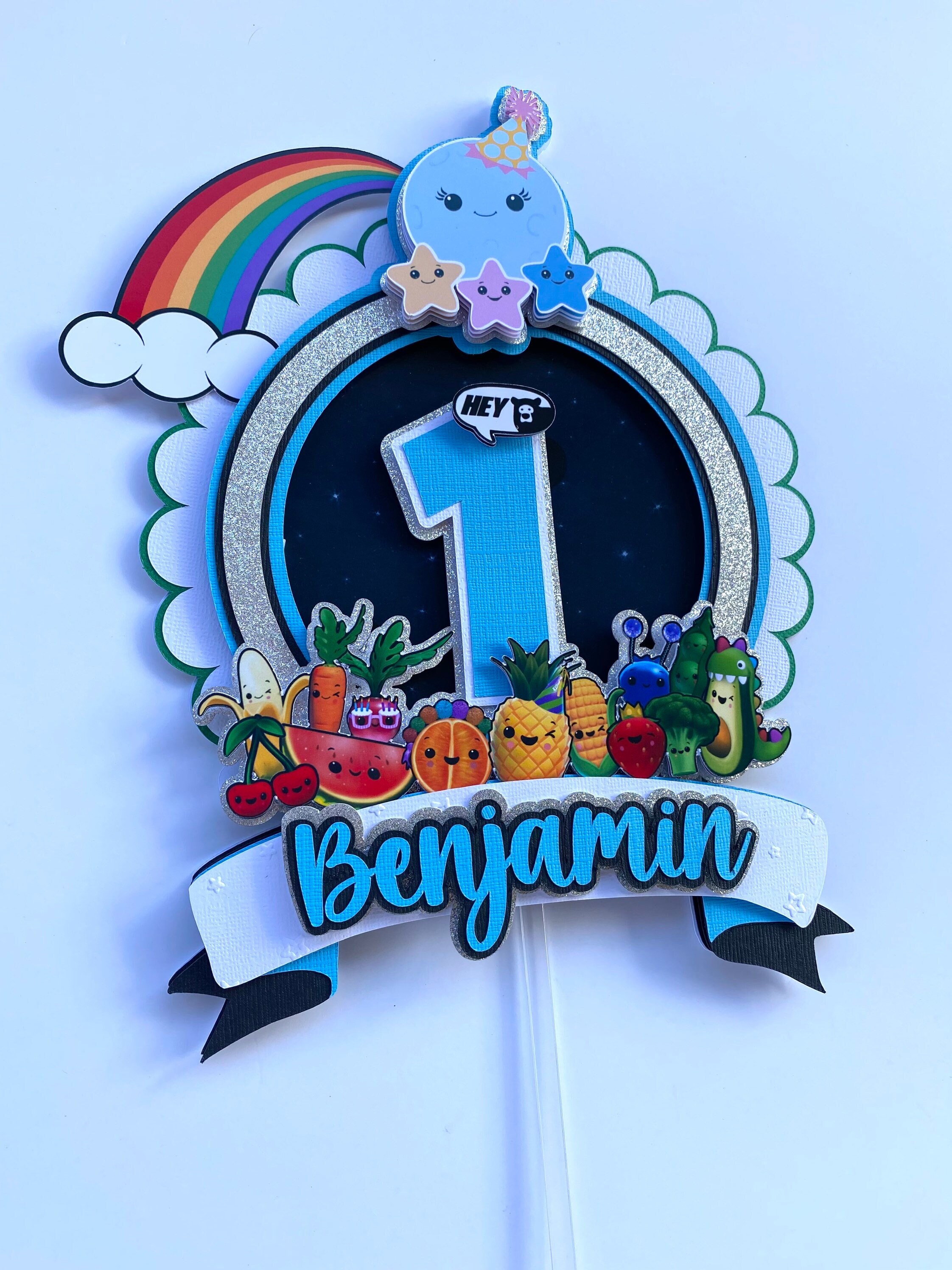 Hey Bear Sensory Pastel Colors Cake Topper Hey Bear Sensory - Etsy