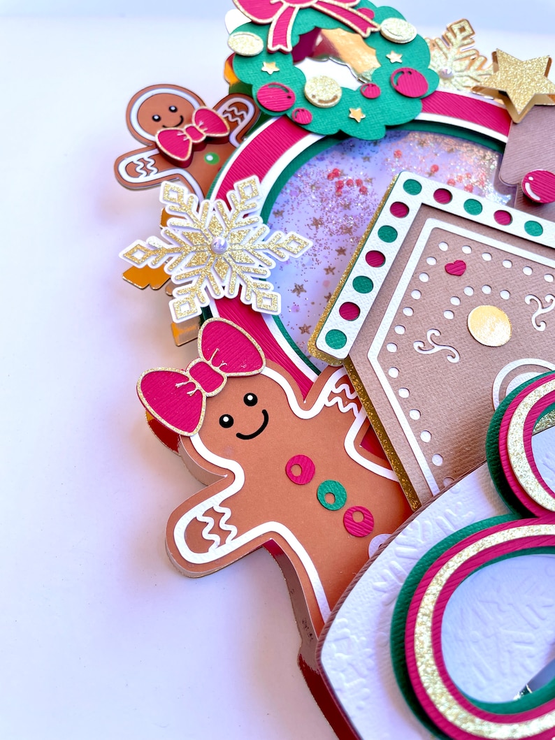 Gingerbread Christmas Cake Topper Gingerbread Birthday - Etsy