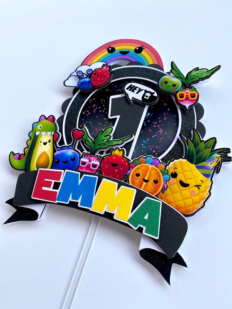 Birthday Hey Bear Sensory Cake Topper Hey Bear Sensory Party - Etsy