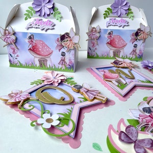 Fairy Favor Boxes Fairy First Birthday Decorations Fairy Party Favor ...