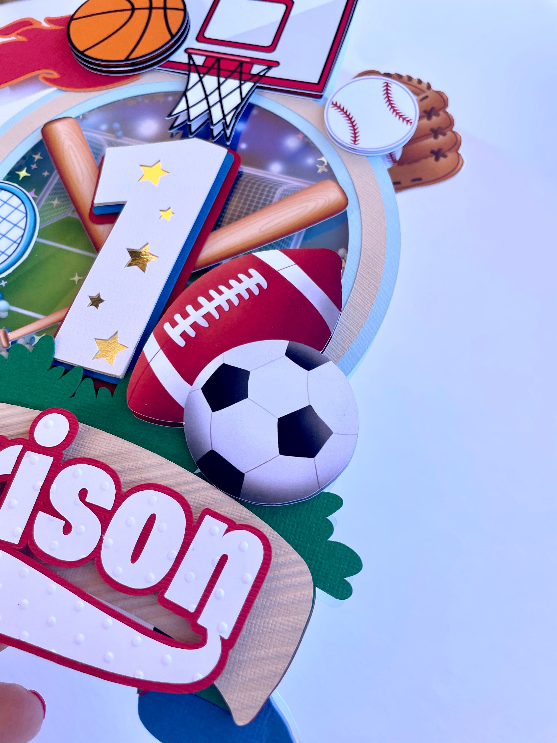 Sports Cake Topper Sports Birthday Party Decorations - Etsy