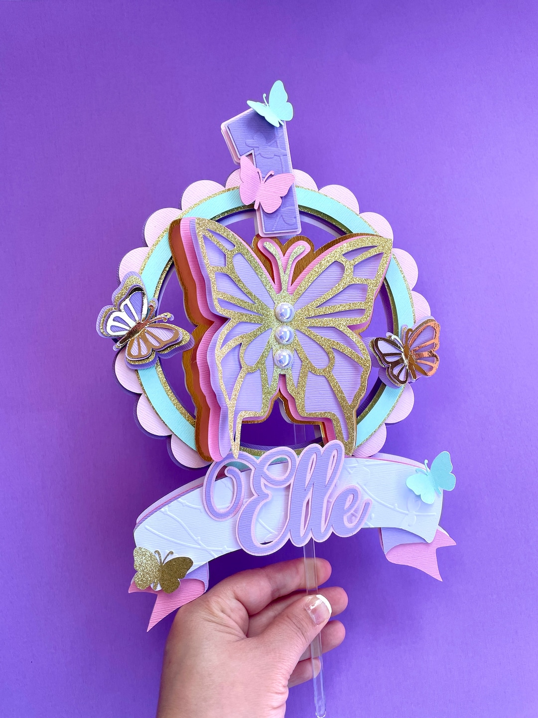 Butterfly Cake Topper,butterfly Party Theme,butterfly Birthday Theme ...