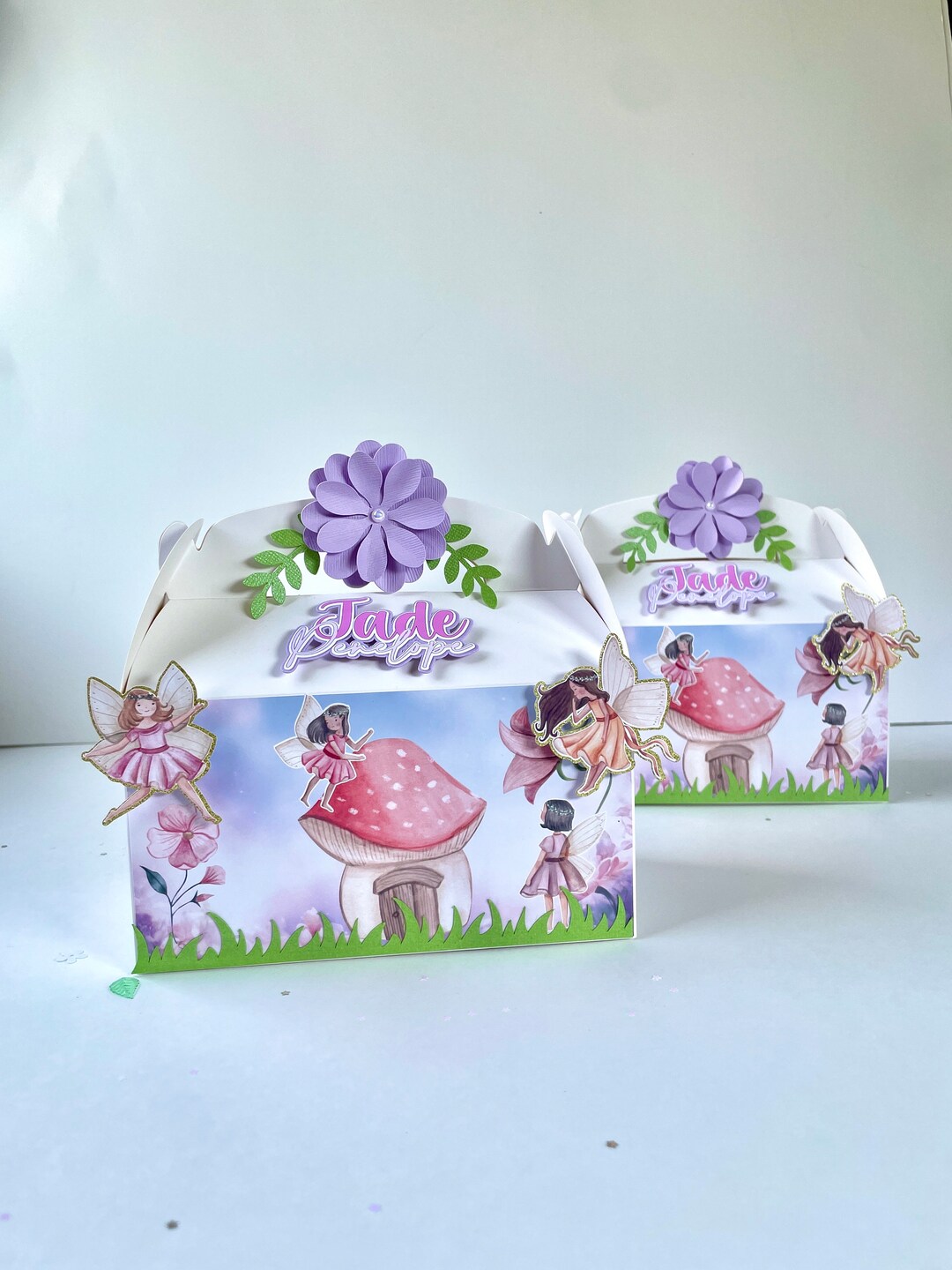 Fairy Favor Boxes Fairy First Birthday Decorations Fairy Party Favor ...