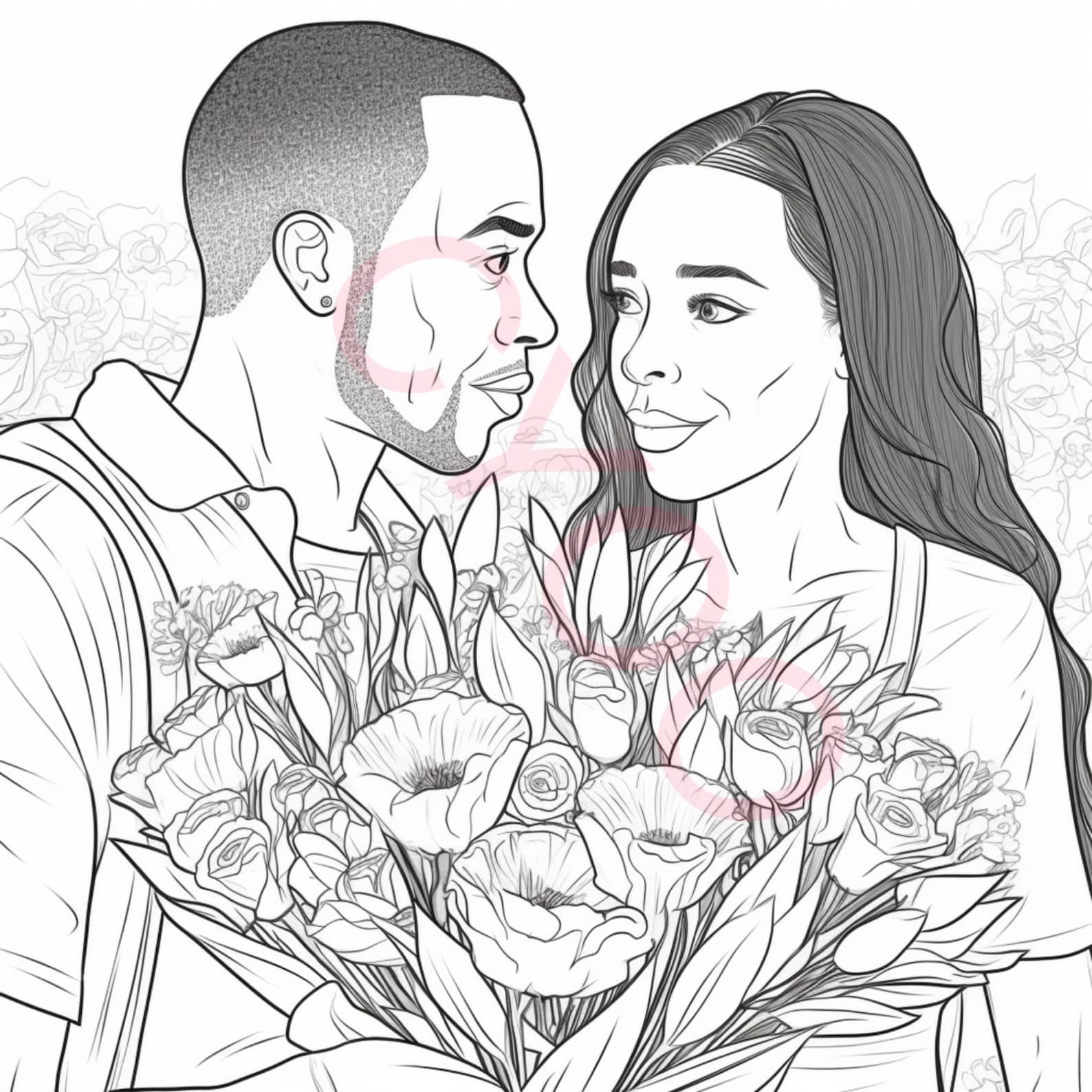 Black Love Unveiled: Adult Coloring Pages Celebrating True Relationship ...