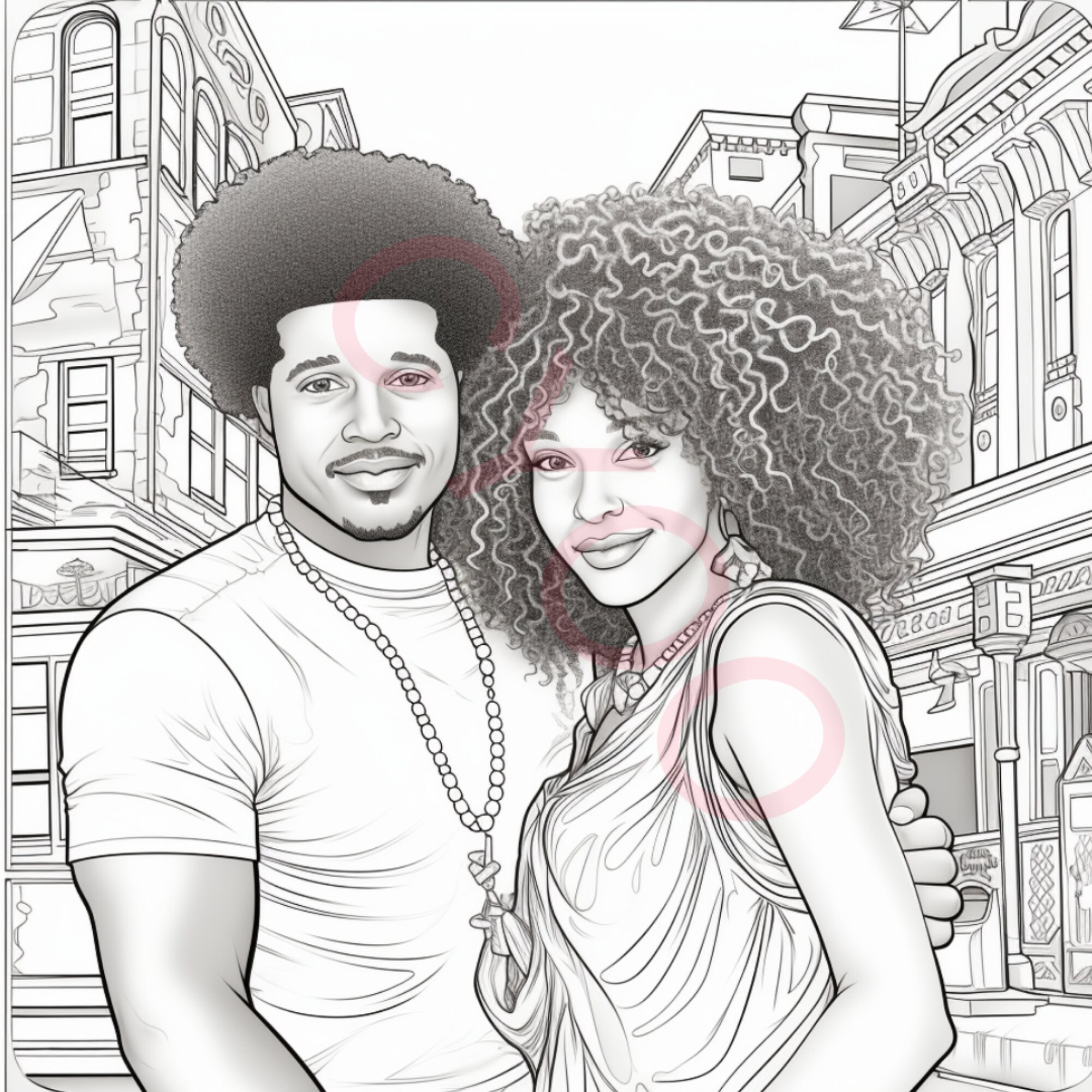 Black Love Unveiled: Adult Coloring Pages Celebrating True - Etsy