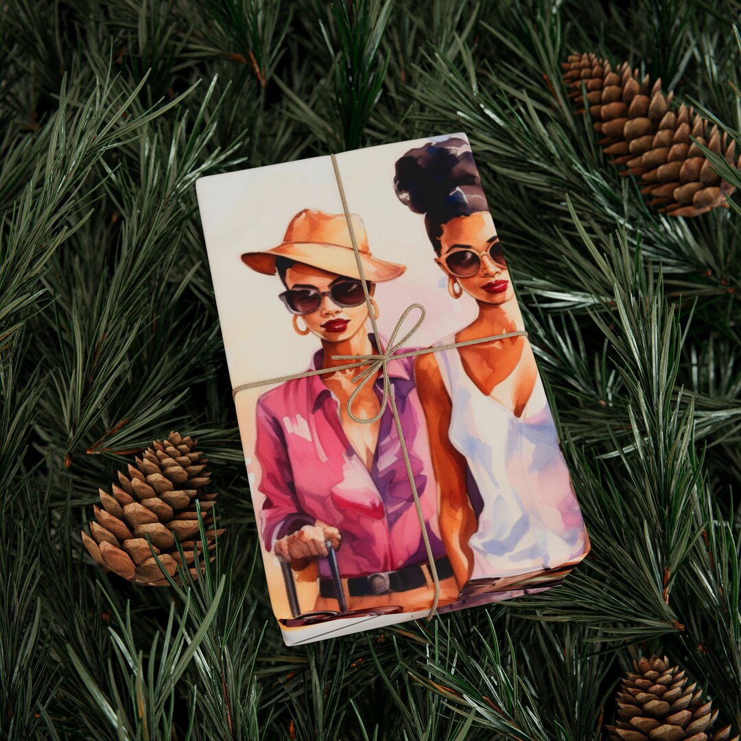 City Chic Gift Wrap Black Women-wrapping Paper Sheet-gift Wrap-girls ...