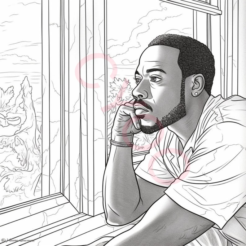 Black Love Unveiled: Adult Coloring Pages Celebrating True Relationship ...