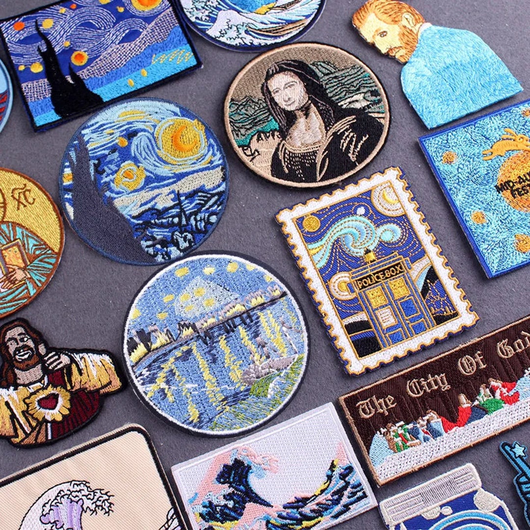 Vintage Art Patches on Clothes Art Things Iron on Patches Patch for ...