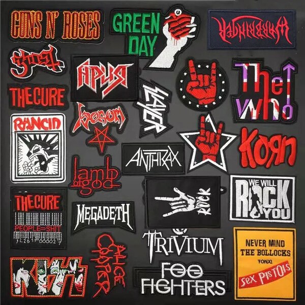 Rock Band Patches - Etsy
