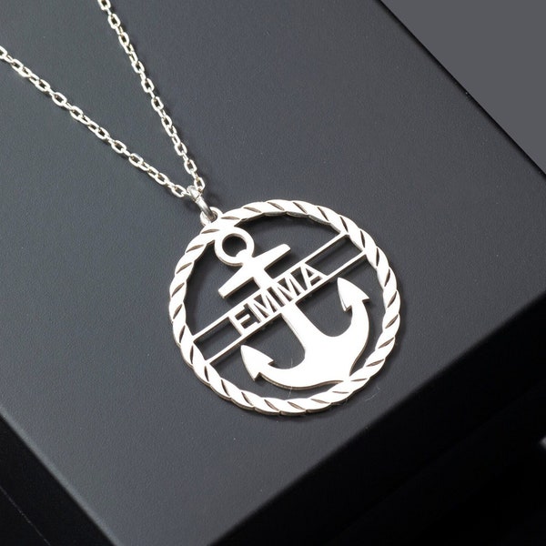 Anchor Necklace - Etsy