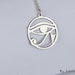 Eye of Ra Necklace in Sterling Silver, Eye of Horus Necklace, Spiritual ...