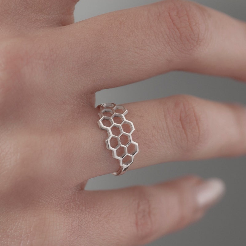 Honeycomb Ring - Etsy