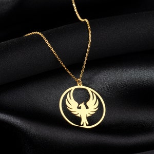 Phoenix Bird Necklace, Phoenix Jewelry in Sterling Silver, Mystic ...