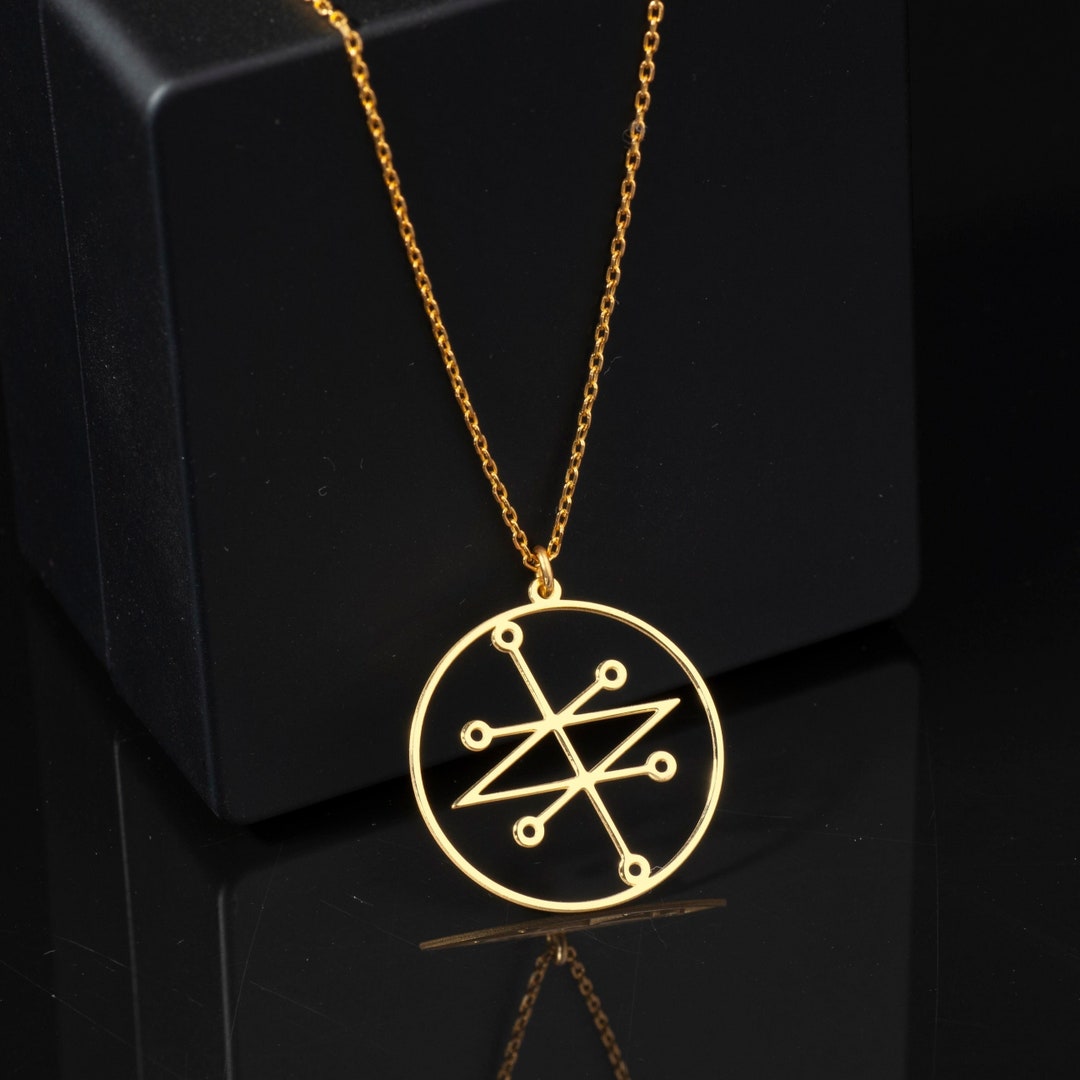 Azazel Sigil Necklace, Goetia Solomon Demon Seal Charm, Seal of Azazel ...