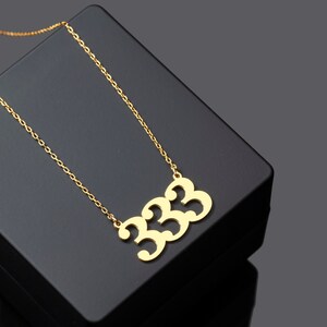 Sterling Silver Angel Number Necklace: Personalized Lucky Number ...