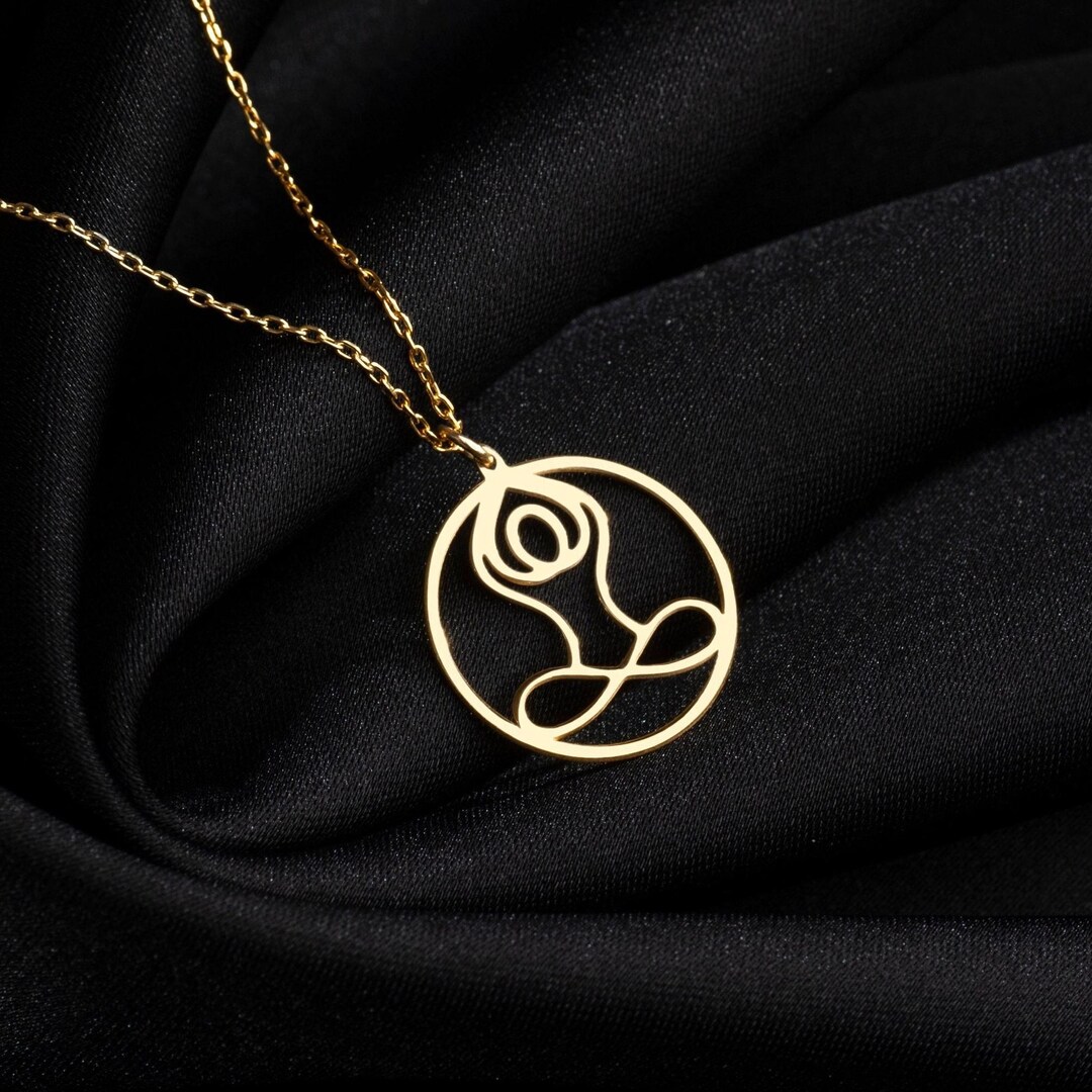 Namaste Necklace in Sterling Silver, Namaste Yoga Pose Necklace, Gift ...