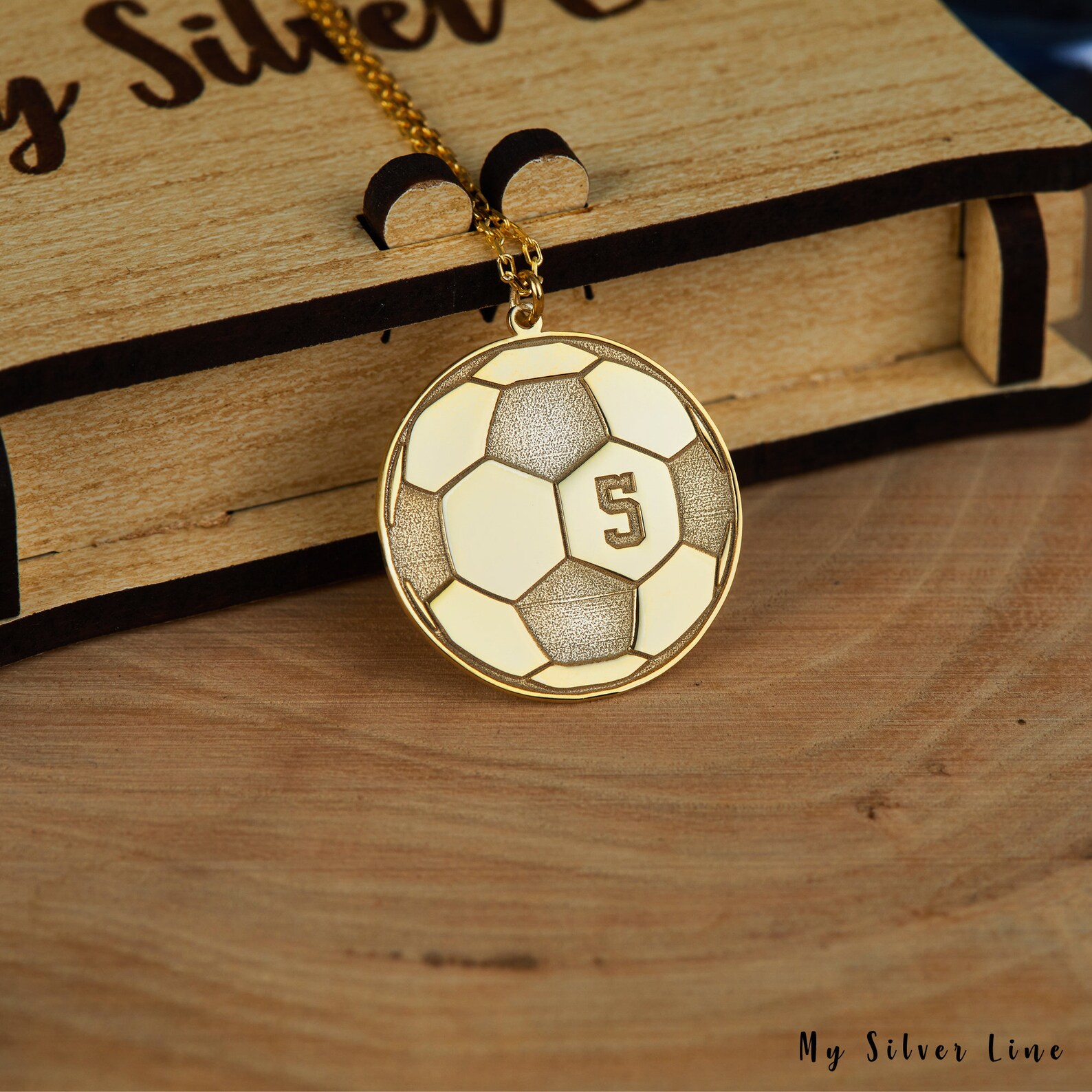 Soccer Necklace Silver Soccer Ball Pendant Soccer Team Gift - Etsy