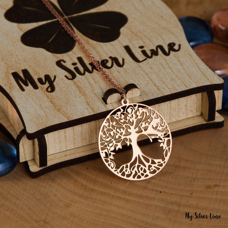 Tree of Life Necklace Sterling Silver Life Tree Jewelry Gift - Etsy
