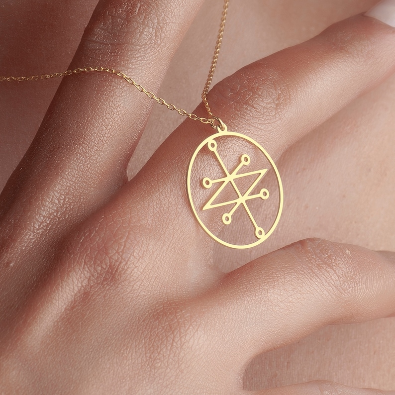 Azazel Sigil Necklace: Sterling Silver Goetia Solomon Seal Pendant - Etsy