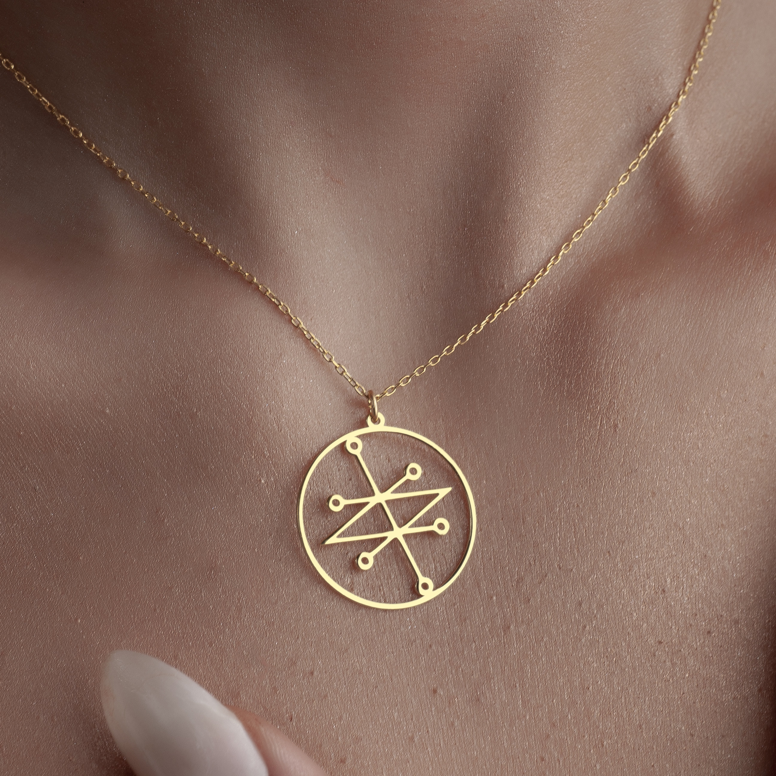 Azazel Sigil Necklace: Sterling Silver Goetia Solomon Seal Pendant - Etsy