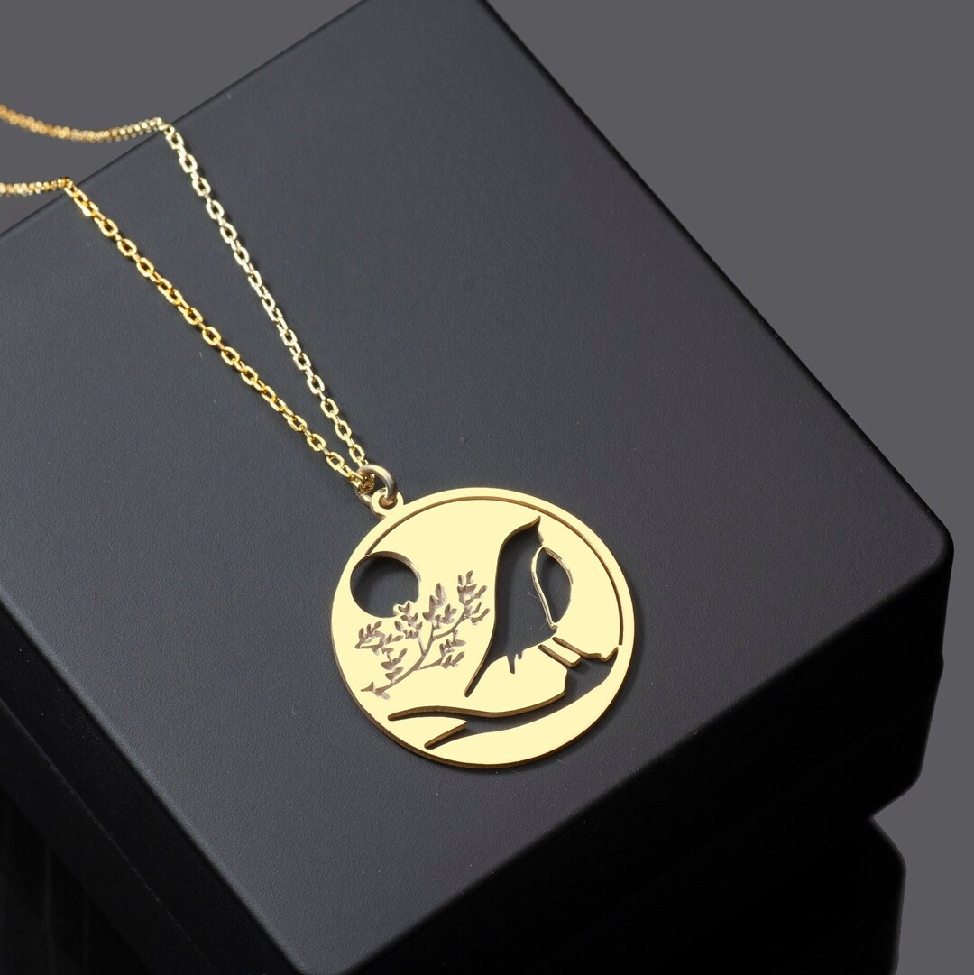 Sterling Silver Robin Bird Necklace: Dainty Bird Charm Pendant - Etsy