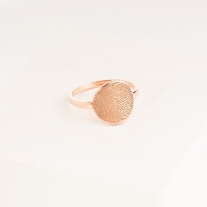 Round Shape Fingerprint Ring, Actual Fingerprint Ring, Fingerprint Band ...