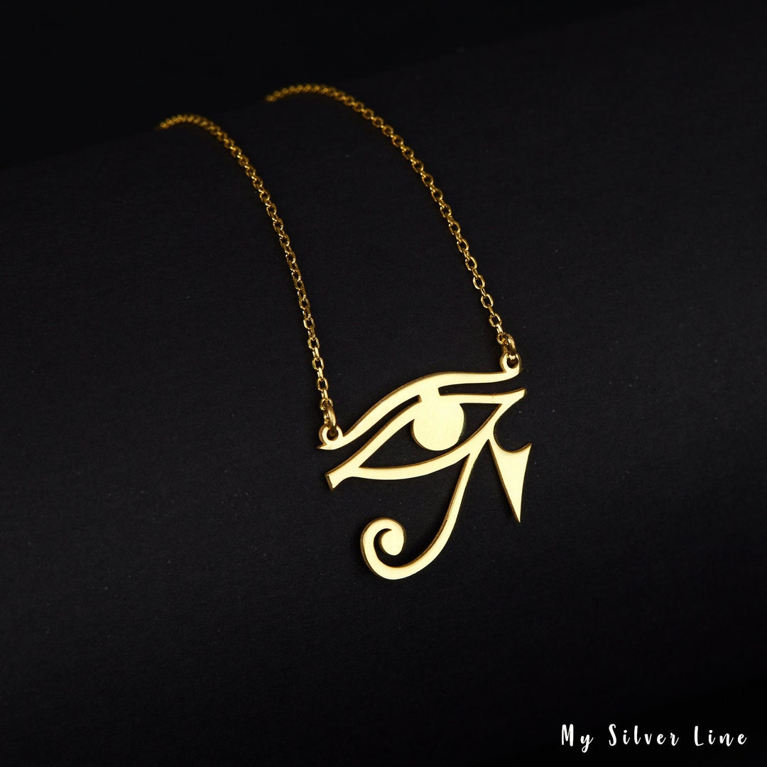 Eye of Ra in Sterling Silver, Evil Eye Necklace, Gift for Her, Eye of ...