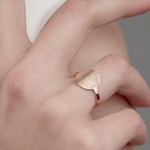 Round Shape Fingerprint Ring, Actual Fingerprint Ring, Fingerprint Band ...