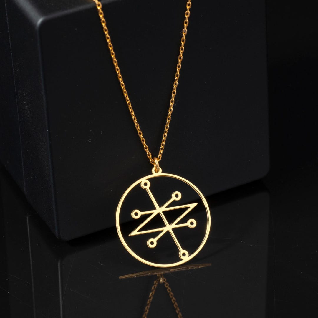 Azazel Sigil Necklace, Goetia Solomon Demon Seal Charm, Seal of Azazel ...