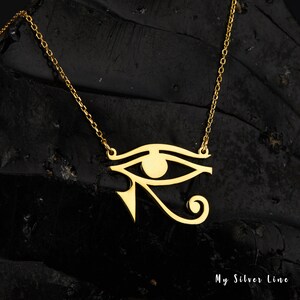 Eye of Ra in Sterling Silver, Evil Eye Necklace, Gift for Her, Eye of ...